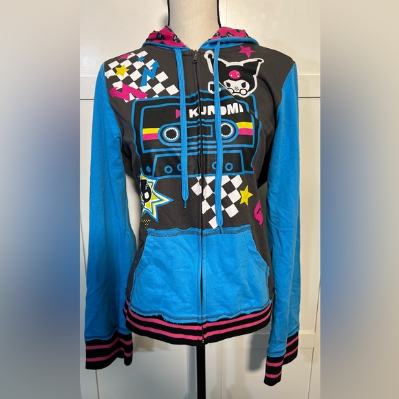 Hot Topic | Jackets & Coats | Rare Kuromi Sanrio Cassette Tape Zip Up ...